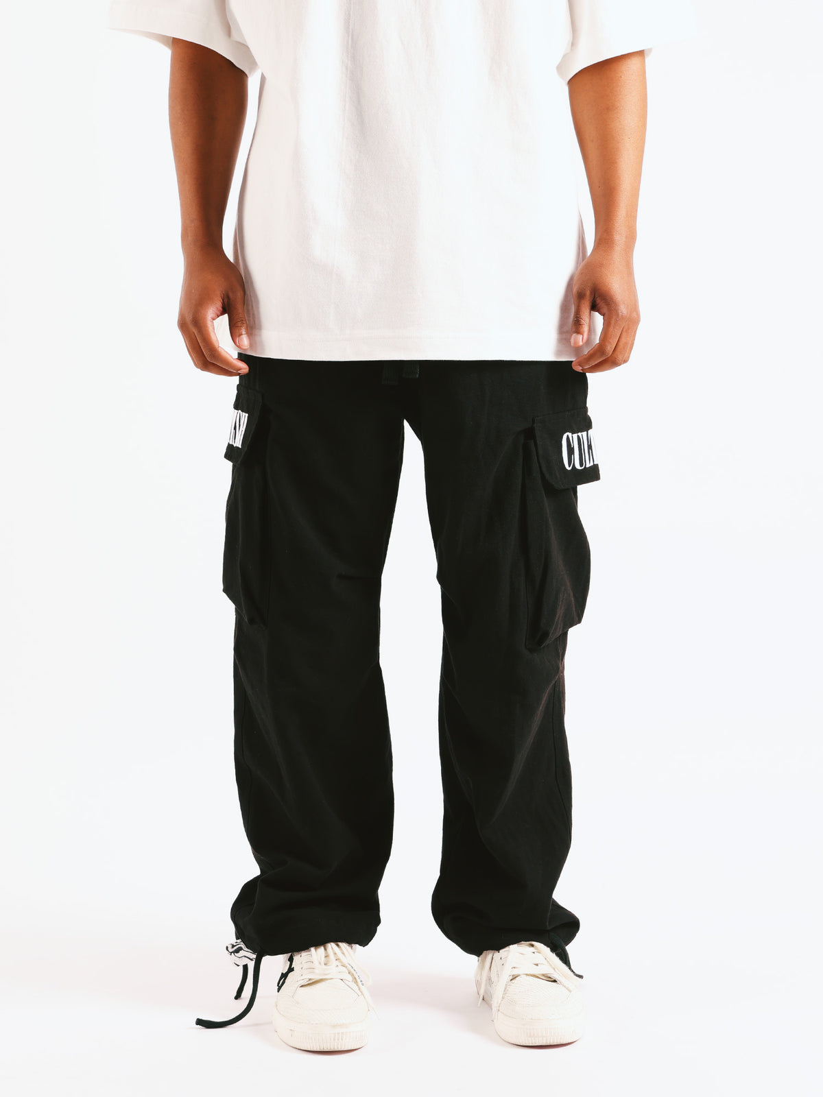Black 90s Cargo Pants Cultish