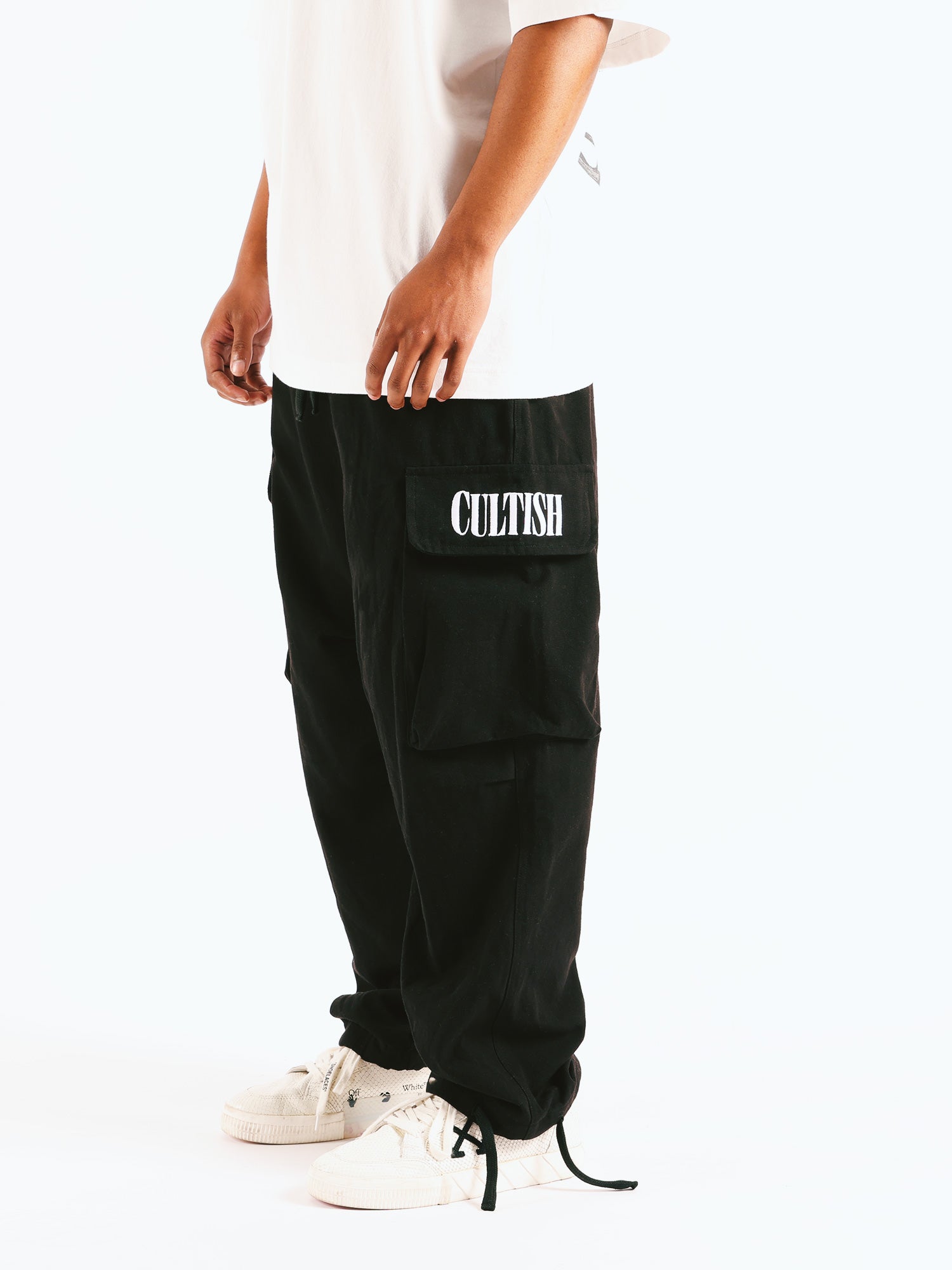 Black 90s Cargo Pants Cultish