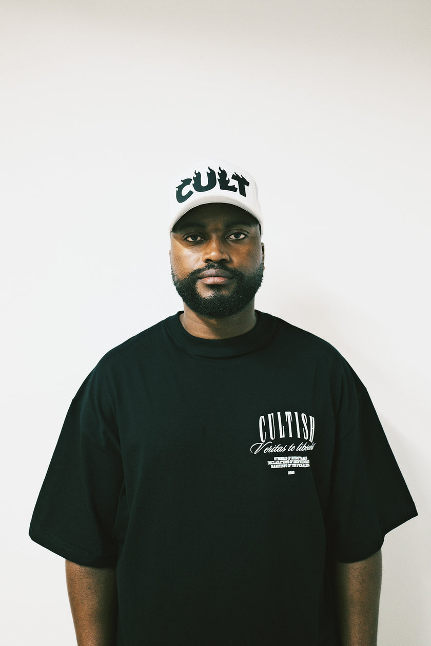 B/W Flames Trucker Cap – CULTISH™