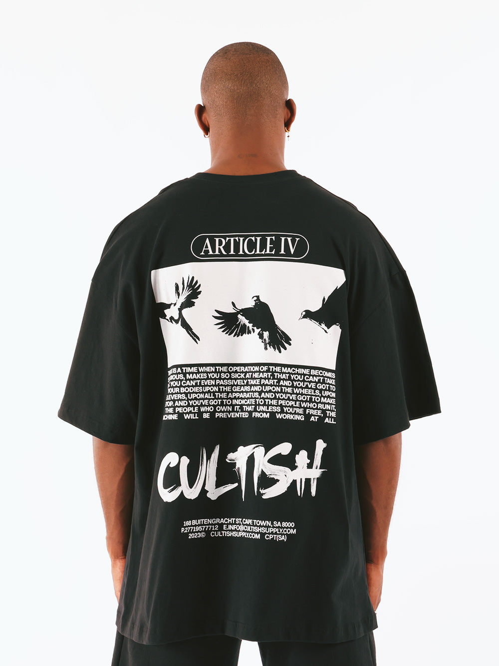 Black A/IV Oversized T-Shirt – Cultish®